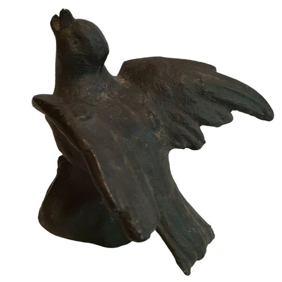Unmarked | Art | Cast Songbird Sculpture Base Metal Patinated Late 2th ...